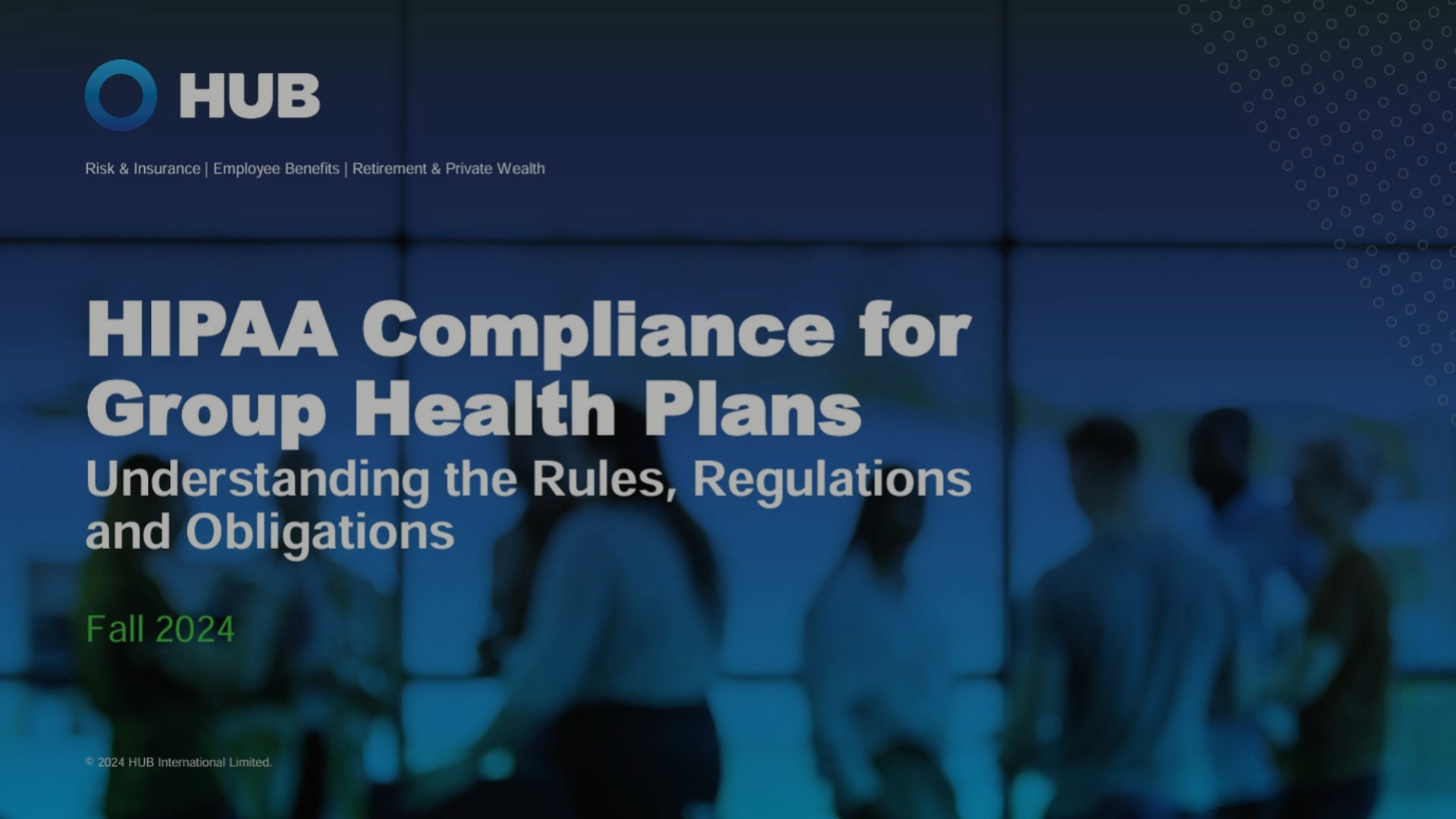 HIPAA Compliance for Group Health Plans: Key Employer Insights | HUB ...