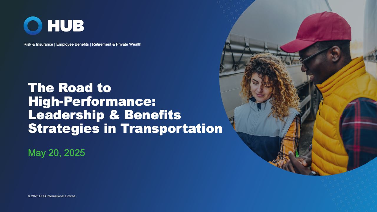 High-Performance Leadership in Transportation | HUB International