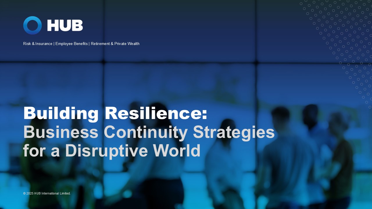 Business Continuity Webinar: Build Resilience in Disruptive Times | HUB ...