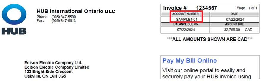 HUB International Ontario ULC - Receiving Documents and Making Payments ...